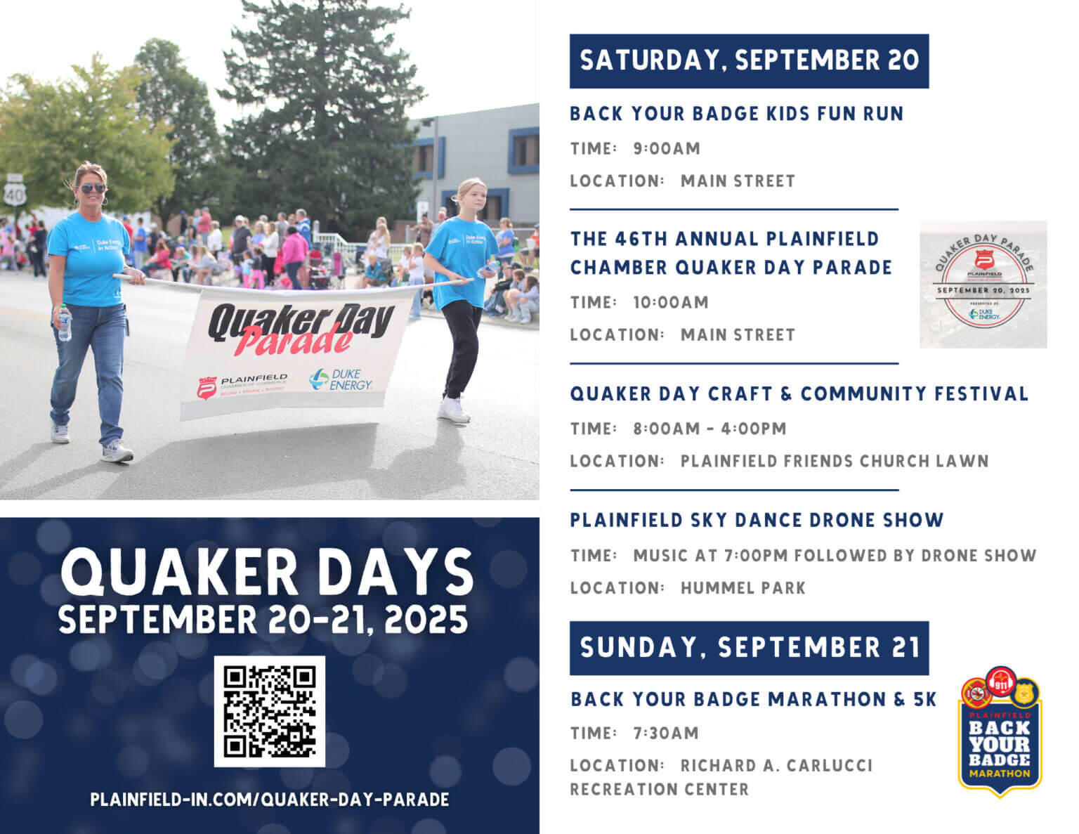 Quaker Day Parade - Plainfield Chamber of Commerce